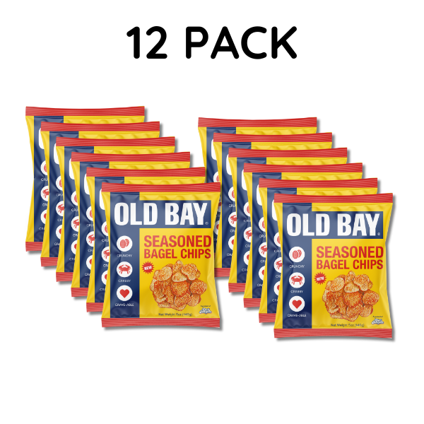OLD BAY® Seasoned Bagel Chips, 12 pack | CaliBagels.com – Snack Iconic